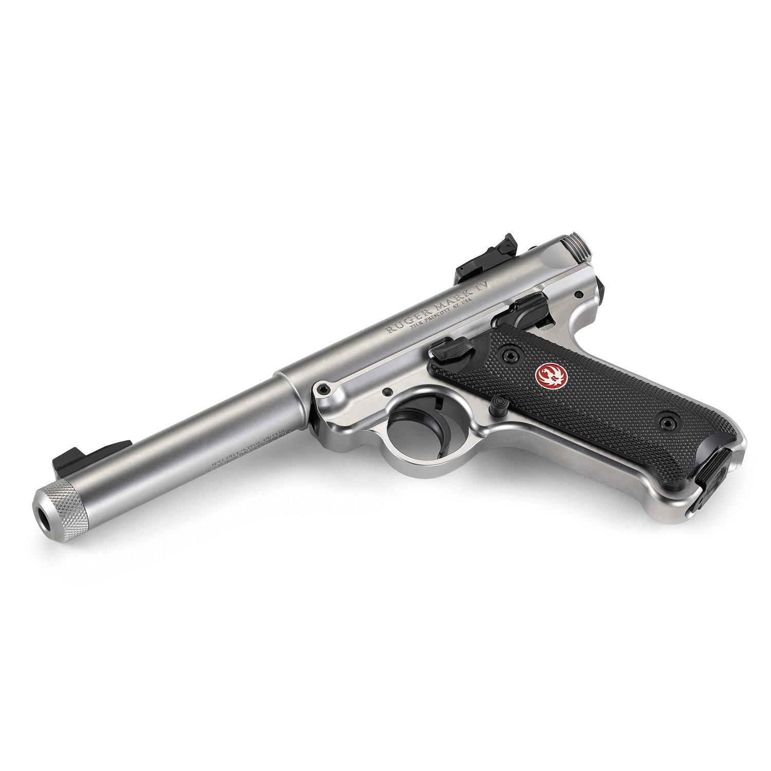 Ruger Mark IV Target Stainless Threaded 5.5" - 22LR — Delta Mike Ltd