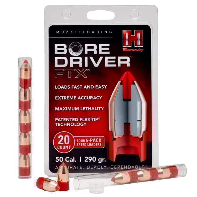 Hornady 50cal 290gr Bore Driver FTX Box of 20 — Delta Mike Ltd