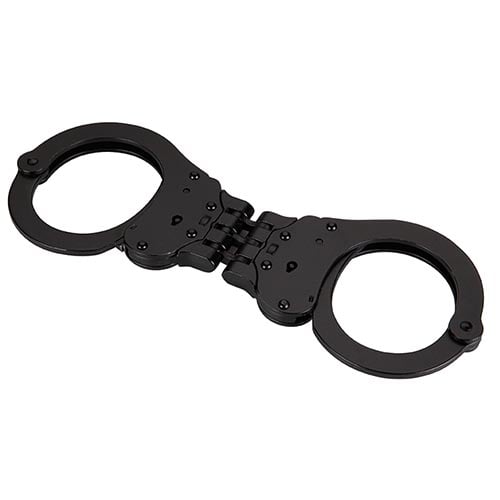 ALCYON Hinged Handcuff SINGLE LOCK - Black — Delta Mike Ltd