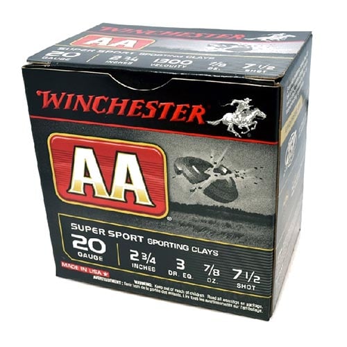 Winchester AA Super Sport 20G 7½ 1300fps 24gm 2¾" — Delta Mike Ltd