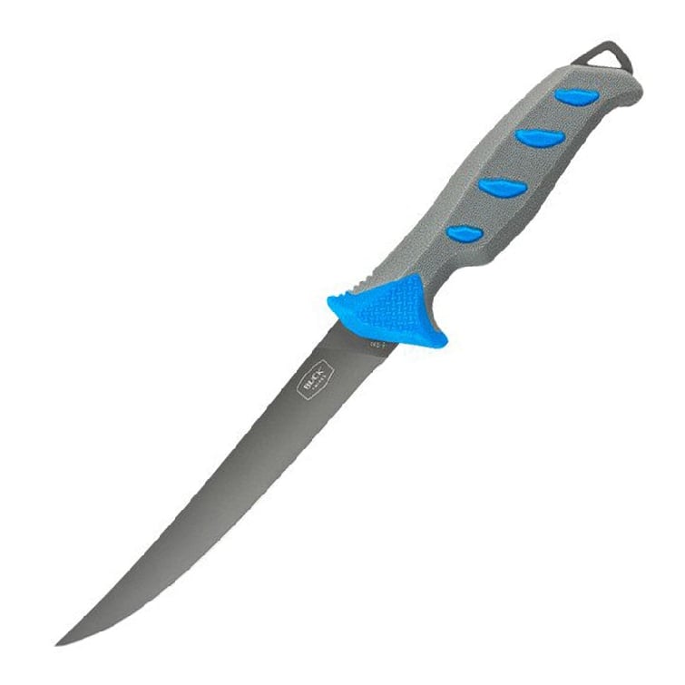 Buck 145 Hookset Fillet Knife 6" Blue/Gray Clam — Delta Mike Ltd