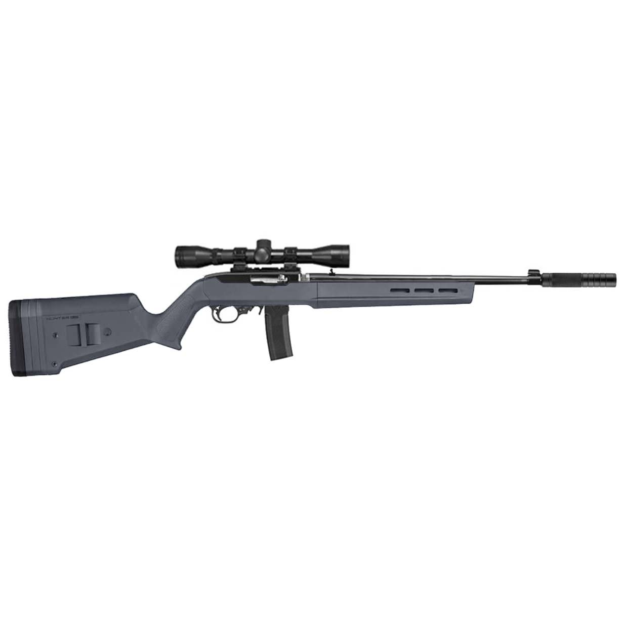 Ruger 10/22 Takedown Tactical Gray Magpul X-22 W/3-9 Optic & Suppressor ...