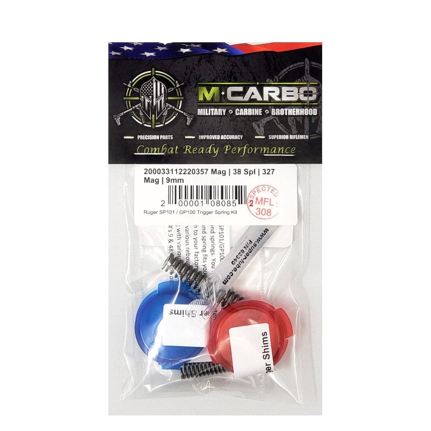 M-Carbo Ruger SP101/GP100 Trigger Spring Kit — Delta Mike Ltd
