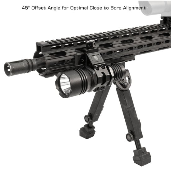 UTG® Picatinny Offset Flashlight Ring Mount — Delta Mike Ltd