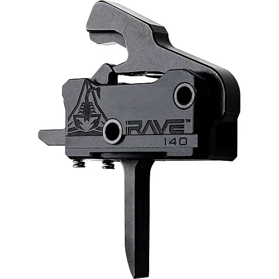 Rise Armament Rave 140 Drop-In AR Flat Trigger - Black — Delta Mike Ltd